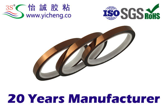 igh temperature Amber Solvent resistant kapton polyimide tape , 8mm 10mm 12mm