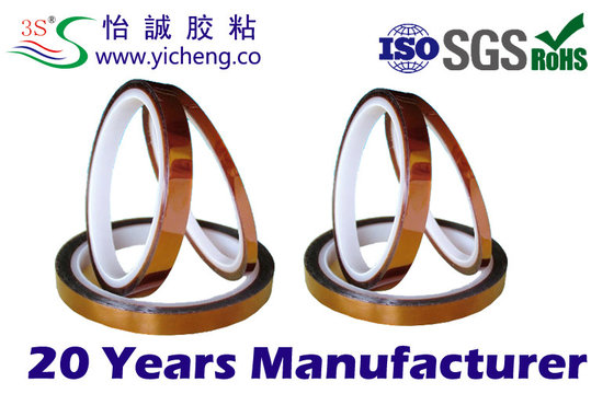 igh temperature Amber Solvent resistant kapton polyimide tape , 8mm 10mm 12mm
