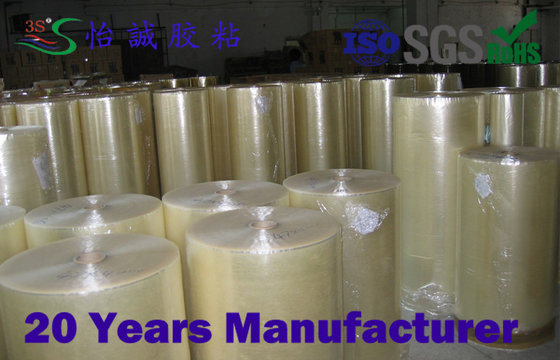 Water based pressure sensitive BOPP jumbo roll tape , custom packing tapes