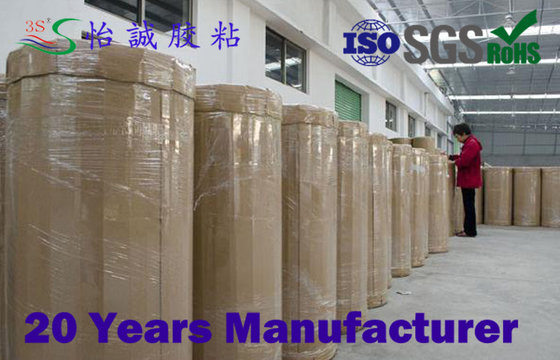 water based acrylic glue BOPP Jumbo Roll tape of Polypropylene film