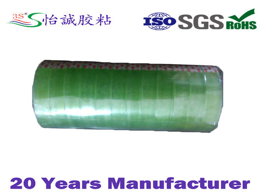Transparent green BOPP Stationery Tape 30 yards long 12 rolls / shrink film