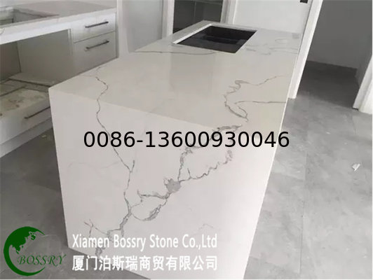 High Density White Artificial Quartz Stone Slabs