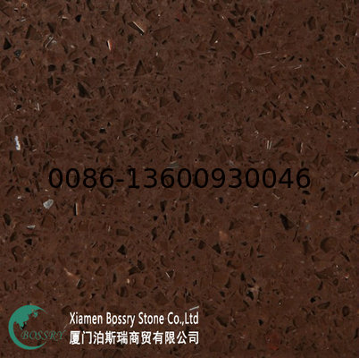 China distributor Polished Glass Brown quartz kitchen