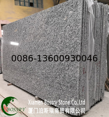 Spray White Gray Granite Slab