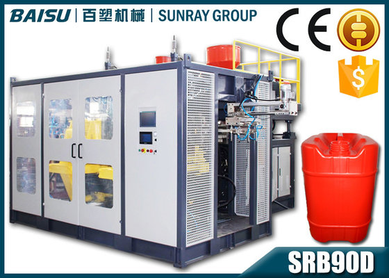 Custom Voltage Round Bottle Blowing Machine , 20 Liter Plastic Bottle Making Machine SRB90D-1