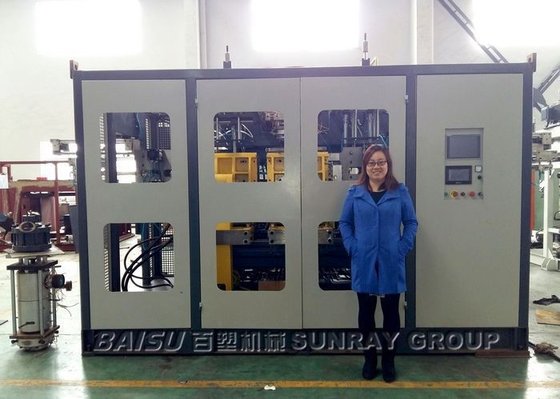 Custom Voltage Round Bottle Blowing Machine , 20 Liter Plastic Bottle Making Machine SRB90D-1