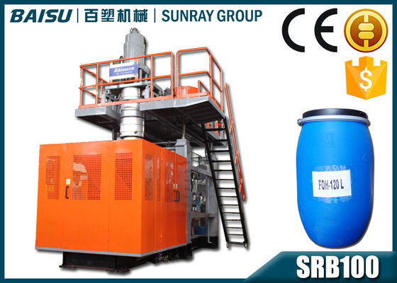 Semi Automatic PP Blowing Machine , Plastic Bottle Production Machine With Hydraulic System SRB100