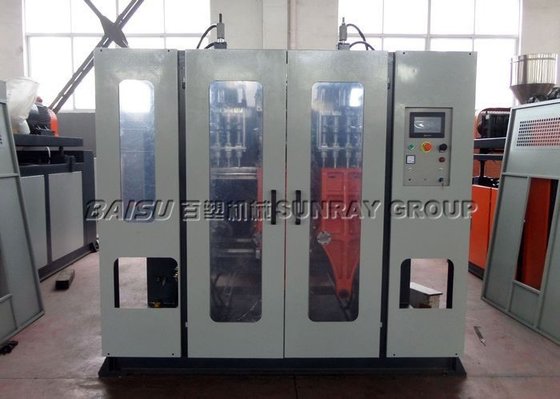 Medicine / Shampoo Bottle Small HDPE Blow Moulding Machine With Pneumatic System SRB70D-4