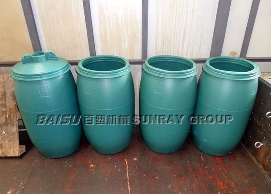 Blue HDPE Drum Making Machine , Custom Voltage Blow Mould Machine SRB100