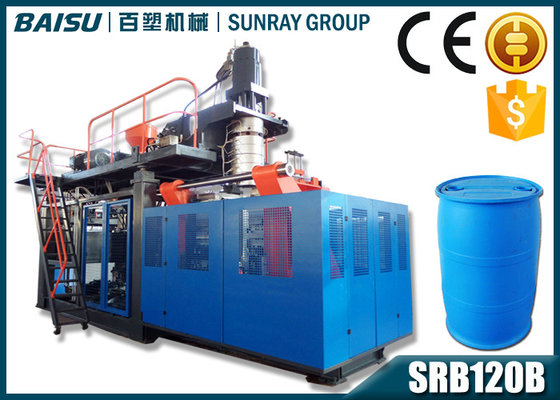 200L Chemical Drum Blow Molding Equipment , High Speed Plastic Drum Making Machine SRB120B