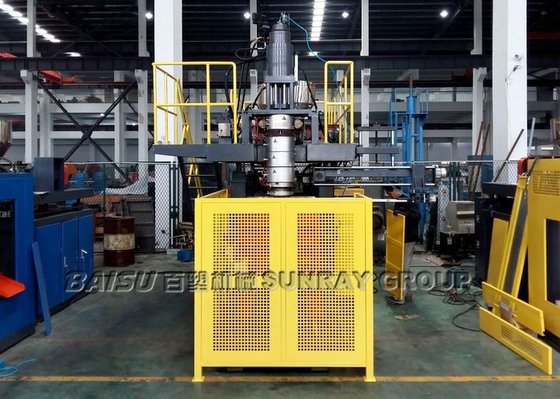 Collapsible Jerry Can Blow Molding Equipment , Accumulating Type Extruder Blowing Machine SRB80