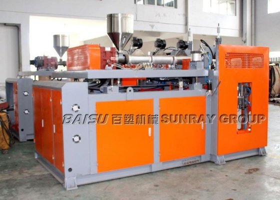 Hydraulic Plastic Blowing Machine , Liquid Detergent Bottle Pvc Bottle Making Machine SRB70D-1