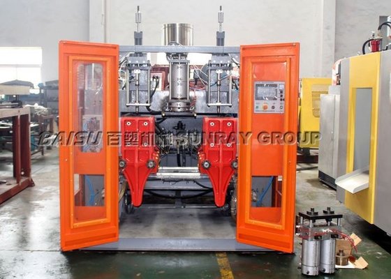 Hydraulic Plastic Blowing Machine , Liquid Detergent Bottle Pvc Bottle Making Machine SRB70D-1