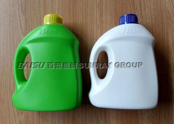 Hydraulic Plastic Blowing Machine , Liquid Detergent Bottle Pvc Bottle Making Machine SRB70D-1