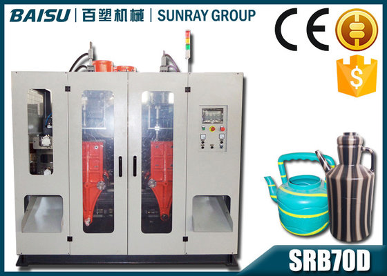 Double Color Plastic Bottle Maker Machine , 5L Water Bottle Blowing Machine SRB70D-1D