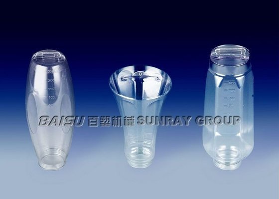 0 - 750ML Pvc Bottle Making Machine , Pvc Blowing Machine With Hydraulic System SRB50D-2C