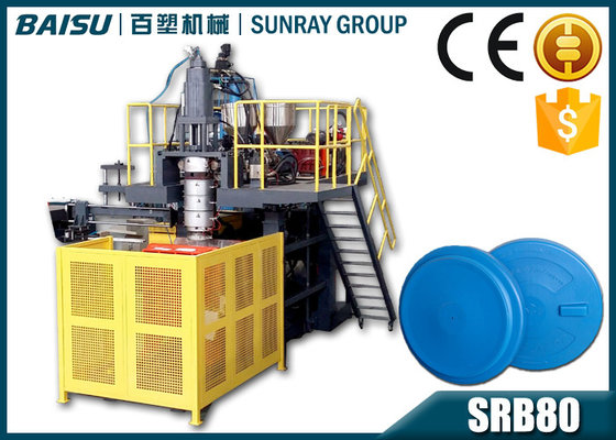 Extrusion Blow Molding Process Plastic Lid Making Machine 12 Months Guarantee SRB80
