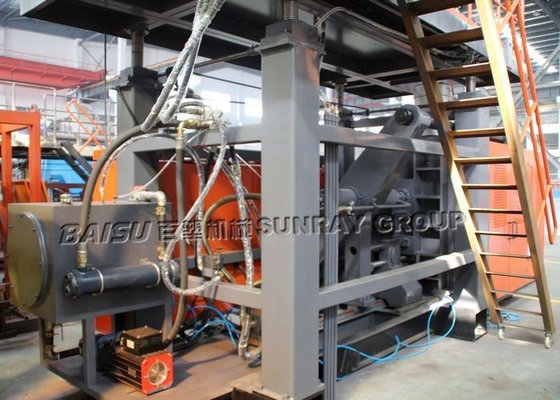 Traffic Barrier Automatic Blow Molding Machine Diagonal Tie Bar Central Clamping Structure SRB120N