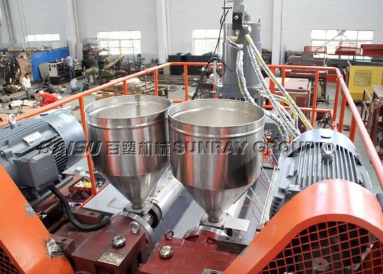 Large Blue Drum Blow Molding Equipment With Bottom Blowing System SRB90