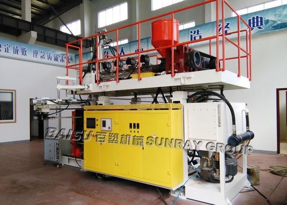 Worm Motor Driven Plastic Blowing Machine , Small / Middle Sized Flower Pot Making Machine SRB80