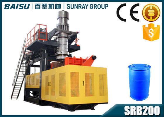 200 - 230 L Blue Double L Ring Drum Blow Moulding Machine 6.8*3.3*5.2 m