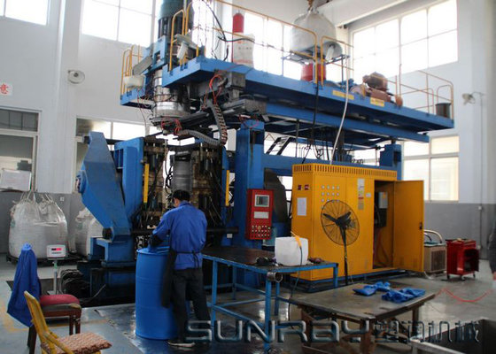 220l Double L Ring Chemical HDPE Blow Moulding Machine / Plastic Bucket Making Machine