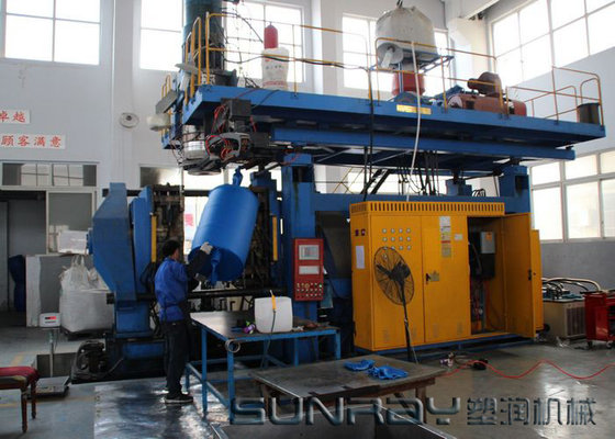 220l Double L Ring Chemical HDPE Blow Moulding Machine / Plastic Bucket Making Machine