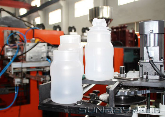 Hdpe 1 Liter Bottle Double Station Blow Moulding Machine / Blow Molding Equipment