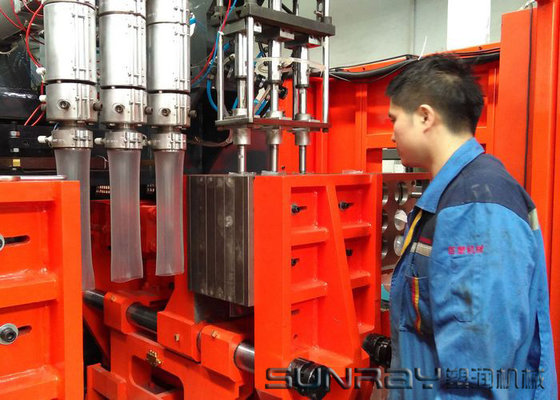 Hdpe 1 Liter Bottle Double Station Blow Moulding Machine / Blow Molding Equipment
