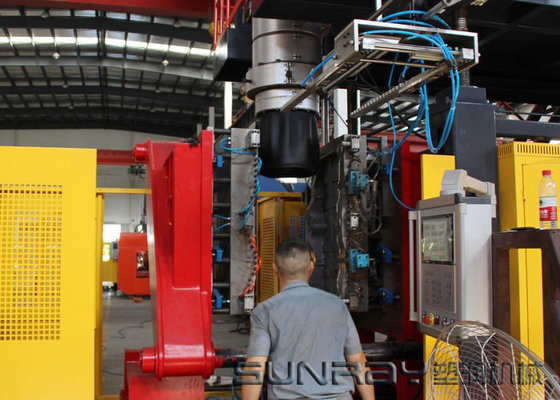 Single Panel Floater HDPE Blow Moulding Machine / Automatic Plastic Drum Making Machine