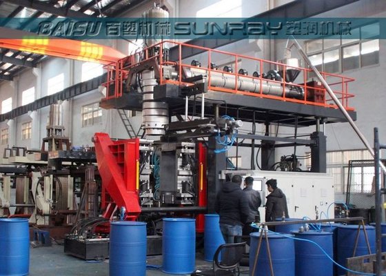 200 Liter Blue Plastic Drum Making Machine With Bottom Blowing System SRB200