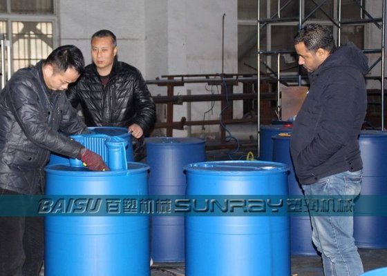 200 Liter Blue Plastic Drum Making Machine With Bottom Blowing System SRB200
