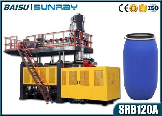 Fully Automatic Blow Moulding Machine , 200 Litre Blue Plastic Drum Making Machine SRB120A