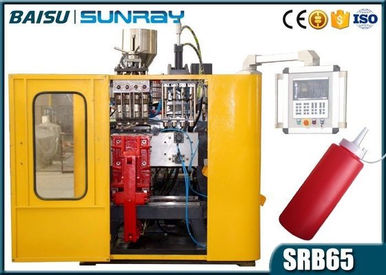 Plastic 500ml Sauce Bottle Automatic Blow Moulding Machine 1 Year Guarantee