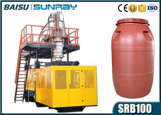200 Litre Blue HDPE Barrel / Plastic Drum Making Machine 95KW SRB120A