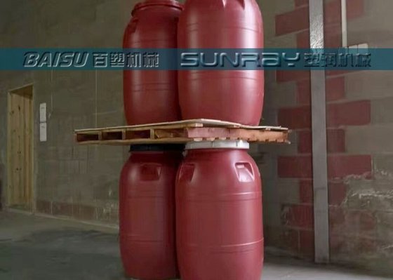 200 Litre Blue HDPE Barrel / Plastic Drum Making Machine 95KW SRB120A