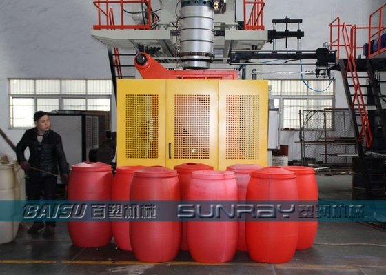 Open Top Extrusion HDPE Blow Molding Mahcine For 200 Litre Blue Plastic Barrel