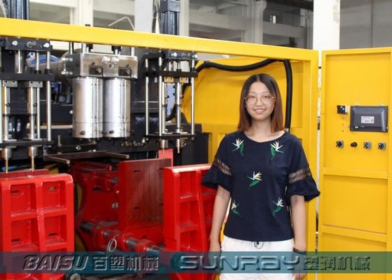 Milk Bottle Plastic Blow Moulding Machine Double Cavity Head SRB70D-2