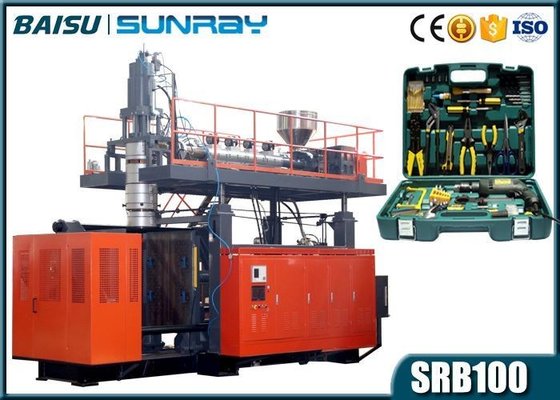 120L HDPE Blow Moulding Machine , Extrusion Plastic Tool Box Blow Molding Machine