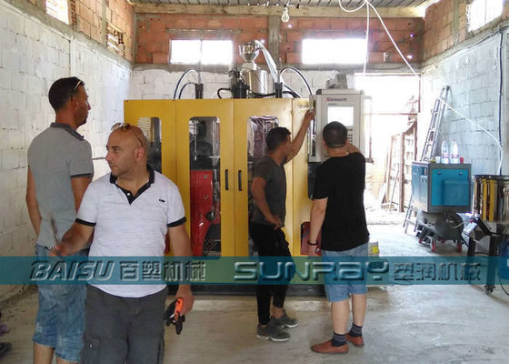 30.5KW Plastic Blow Moulding Machine , 4l 5l Lubricant Oil Jerrycan Double Station Bottle Making Machine