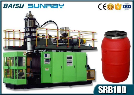 Accumulating Type Plastic Drum Blow Molding Machine 6.0 X 3.2 X 4.8M Size SRB100