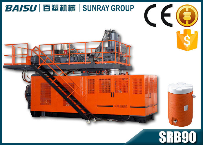 Heat Insulation HDPE Blow Moulding Machine For Plastic Round Ice Box SRB90