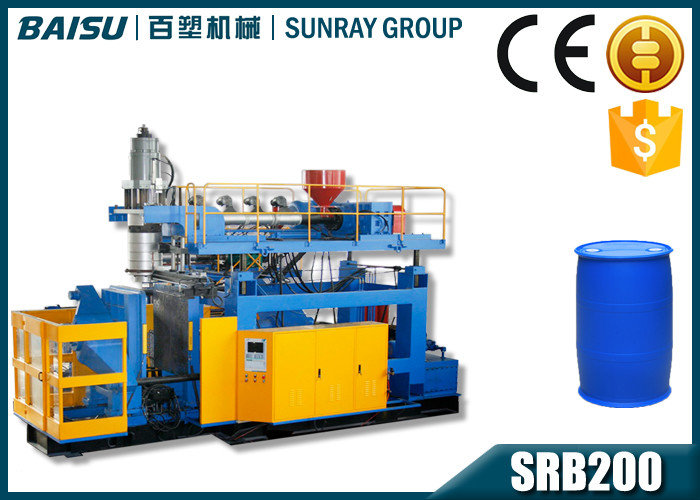 220l Double L Ring Chemical HDPE Blow Moulding Machine / Plastic Bucket Making Machine