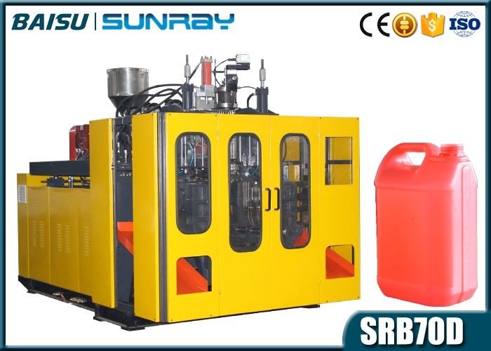 Liquid Soap Container Extrusion Blow Molding Machine 90 KG Plasticizing Capacity SRB70D-1