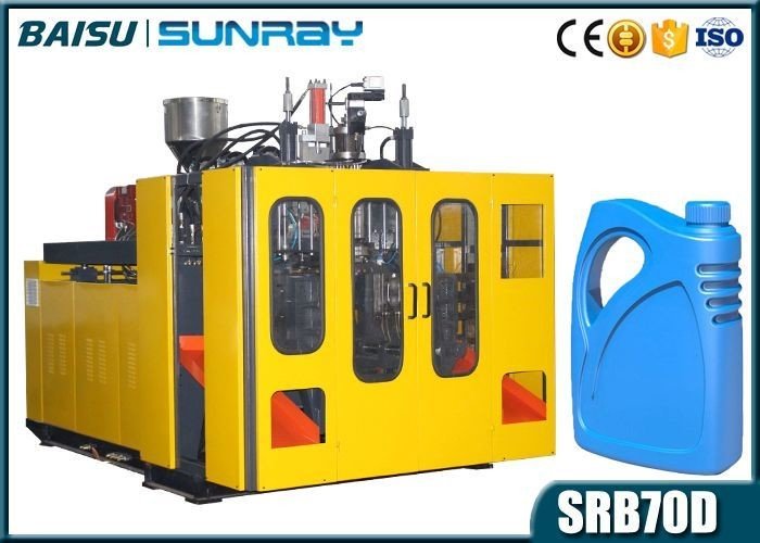 Automatic Extrusion Bottle Blow Molding Machine , 0 - 5 Liter Plastic Jerry Can Making Machine