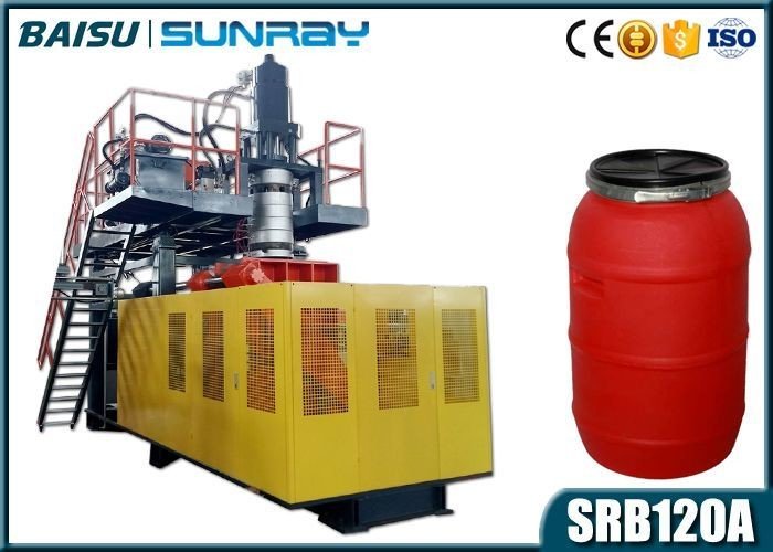 Open Top Extrusion HDPE Blow Molding Mahcine For 200 Litre Blue Plastic Barrel