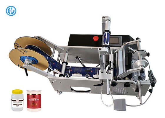 Roestvrij staal Semi Automatische Etiketteringsmachine voor Rond Bottlel/Tin