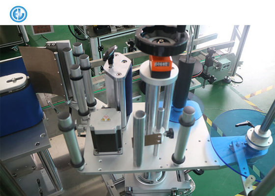 PLC het Instrumentenmachine van het Controle Semi Automatische Etiket, Elektrische Ronde Fles Etiketteringsmachine