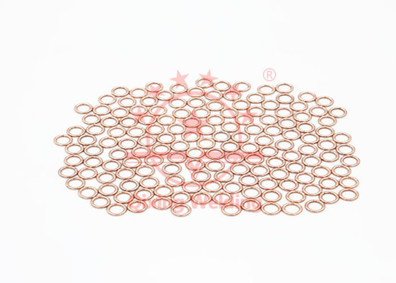 130 - 224A Working Current Welded Metal Rings , Small Tolerance Metal Brazing Rods