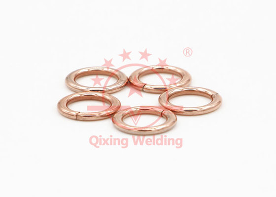 130 - 224A Working Current Welded Metal Rings , Small Tolerance Metal Brazing Rods